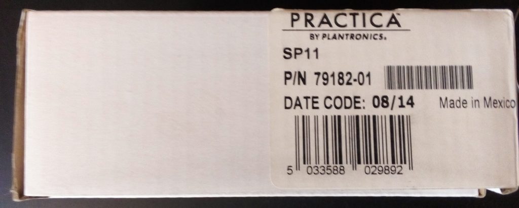 Auricular Plantronics Practica Modelo SP11 - Optima Ingenieria S.A